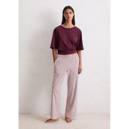 Marc O'Polo MARC O'POLO Loungehose »Mix N Match Cotton« seiteliche Taschen, Baumwolle, weich, Gummizug, gerades Bein mauve XS - N-Gr N-Gr XS Relaxhose von Marc...