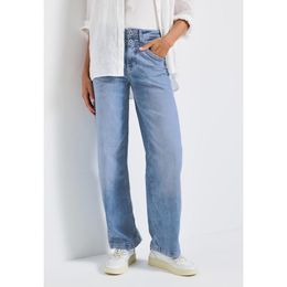 Street One Weite Jeans im 4-Pocket Style Light blue washed 27 - Länge 28 Länge 28 27 Jeans von Street One
