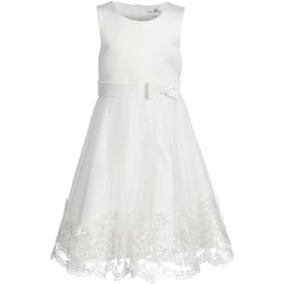 happy girls M&auml;dchen happy girls Taufkleid mit besticktem T&uuml;ll mit Pailletten beige 134, N-Gr