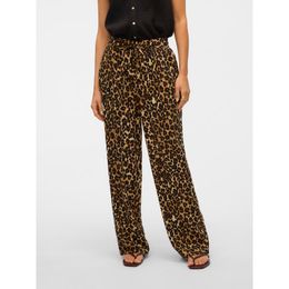 Véro Moda VERO MODA Schlupfhose »VMJESMILO HW WIDE PANTS WVN NOOS« mit Seitentaschen Tigers Eye AOP:Verena Leo L (40) - N-Gr N-Gr L (40) Lässige Hose von...