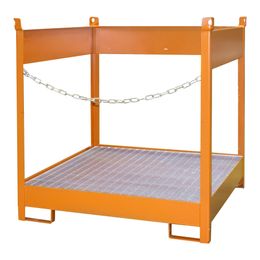 Bauer Südlohn Fass-Stapelpalette FSP-4, lackiert, Gelborange (4442-05-0000-1)