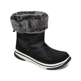 Roxy Winterboots »Inga« schwarz 8(38) 8(38) Slip-on-Stiefel aus gestepptem Nylon und Wildleder
