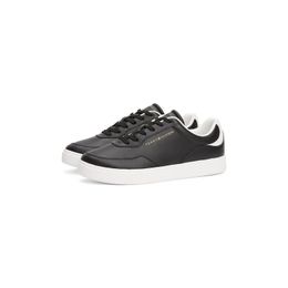 Tommy Hilfiger Plateausneaker »CASUAL CUPSOLE SNEAKER«, Freizeitschuh, Halbschuh, Schnürer mit goldfarbenem Logoschriftzug schwarz 35 35 Basic...