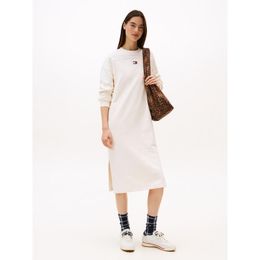 Tommy Jeans Sweatkleid »TJW BADGE SWEAT MIDI DRESS« Ancient White M (38) - N-Gr N-Gr M (38) Sweatshirtkleid von Tommy Jeans