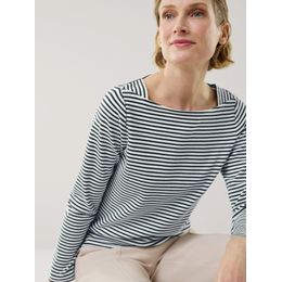 Walbusch Baumwollshirt Ripp Ringel