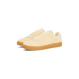 Tommy Hilfiger Plateausneaker »CASUAL SUEDE SNEAKER«, Freizeitschuh, Halbschuh, Schnürer mit weich gepolstertem Schaftrand vanille 36 36 Schnürer...