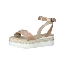 Nero Giardini Riemchensandale »Sandalen Leder« Beige Lack 37 37 Verschluss: Schließe