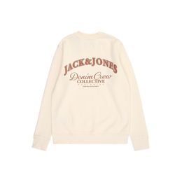 Jack & Jones Jack & Jones Junior Sweatshirt Jungen Gr&ouml;&szlig;e 152 braun / wollwei&szlig;