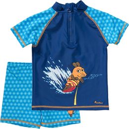 Playshoes Schwimmanzug Jungen Gr&ouml;&szlig;e 98/104 blau