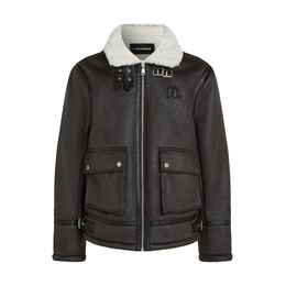 K by KARL LAGERFELD Karl Lagerfeld Jacke Damen Gr&ouml;&szlig;e M dunkelbraun / wei&szlig; Winterjacke