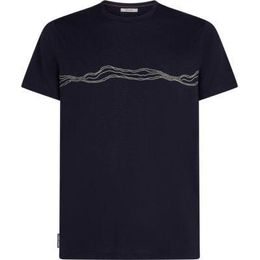 Icebreaker Tech Lite SS Tee Mountain Pulse midnight navy - Gr&ouml;&szlig;e L 0A57BY