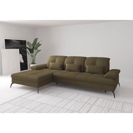 Sit & More Ecksofa SIT & MORE, B:279cm H:90cm T:185cmolive, Wohnzimmer, Sofas, "Amica, L-Form, inkl. Sitztiefenverstellung & Armteilverstellung", wahlweise mit