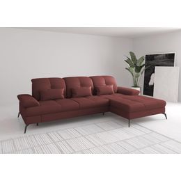 Sit & More Ecksofa SIT & MORE, B:279cm H:90cm T:185cmmerlot, Wohnzimmer, Sofas, "Amica, L-Form, inkl. Sitztiefenverstellung & Armteilverstellung", wahlweise mit