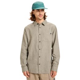 Langarmhemd Quiksilver "Motherfly Heather", Herren, Gr. S, US-Gr&ouml;&szlig;en, braun, 100% Baumwolle, Hemden