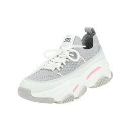 Sneaker Steve Madden "Steve Madden Sneaker Lederimitat/Mesh", Damen, Gr. 39, grau, wei&szlig;, Lederimitat, Textil, Schuhe Sneaker