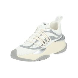 Sneaker Steve Madden "Steve Madden Sneaker Lederimitat/Textil", Damen, Gr. 39, silber (wei&szlig;, silber), Lederimitat, Textil, Schuhe Sneaker
