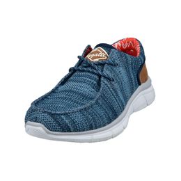 Bugatti Herren Sneaker "Bugatti Sneaker Textil", Gr. 45blau, braun, Textil, Schuhe