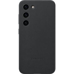 Samsung Leather Case (Samsung Galaxy S23+), Smartphone Hülle, Schwarz