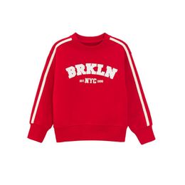 Cool Club Sweatshirt Jungen Gr&ouml;&szlig;e 128 rot / wei&szlig;