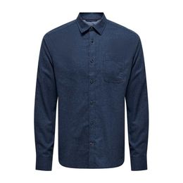 Only & Sons Only & Sons Button Up Shirt 'ONSRoad' male Blue size XS