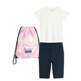Cool Club Overall M&auml;dchen Gr&ouml;&szlig;e 122 navy / rosa / wei&szlig;