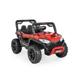 Moni Kinder Elektroauto Buggy Fast UTV 5588 metallic Fernbedienung MP3 USB Gurt rot