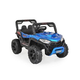Moni Kinder Elektroauto Buggy Fast UTV 5588 metallic Fernbedienung MP3 USB Gurt blau