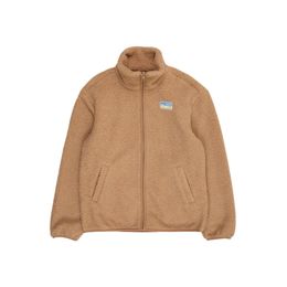 Only Girls Fleecejacke 'KOGEVA' M&auml;dchen Gr&ouml;&szlig;e 140 camel / blau
