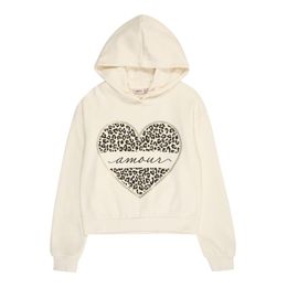 Only Girls Sweatshirt 'KOGCooper' M&auml;dchen Gr&ouml;&szlig;e 158/164 kitt / schwarz / offwhite