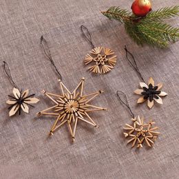 Strohsterne "Nature & Black", 18er Set