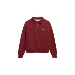 Superdry Sweatshirt Damen Größe L weinrot / weiß