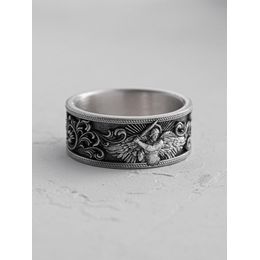 REYTEL Ring 'ARCHANGEL MICHAEL' Herren Gr&ouml;&szlig;e 53 silber