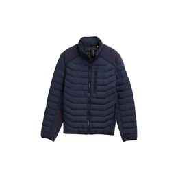 Tom Tailor Herren Lightweight Hybrid Steppjacke, blau, Uni, Gr. XL