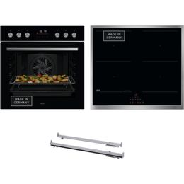 AEG Induktions Herd-Set "HH24HSPID", Energieeffizienz: A+ (A+++-D), schwarz, Herdsets, AirFry, Pyrolyse, Doublebridge, LED-Touch, Teilauszug, Made in Germany