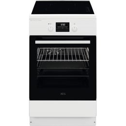 AEG Induktions-Standherd "CIB56494BW 943005695", Energieeffizienz: A (A+++-D), weiß, Herdsets, Dampfzufuhr, AirFry-Funktion, 8 Beheizungsarten, Timer, inkl. Zubehör
