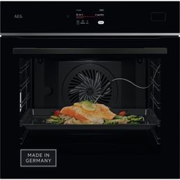 AEG Einbaubackofen "TB8SB72WAB", Energieeffizienz: A++ (A+++-D), schwarz, B:59,4cm H:59,4cm T:56,7cm, Backöfen, KI-Kochassistent, 100% Dampfgaren, Wifi, Softclosing, Made in Germany