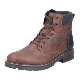 Winterstiefelette Rieker, Herren, Gr. 43, braun (dunkelbraun), Lederimitat, Schuhe Winterstiefelette, mit Schaftpolsterung