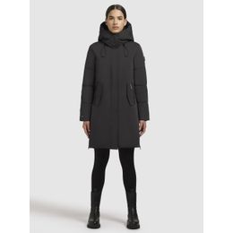Khujo Damen Steppmantel "LEANE"dunkelgrau, Gr. M, unifarben, 55% Baumwolle, 45% Polyester, M&auml;ntel