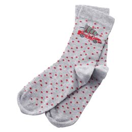 w&auml;schepur w&auml;schepur Damen Damen-Socken, grau-meliert, Gr&ouml;&szlig;e 39-42