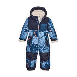 Overall "FISW 45 MNS ONPC", M&auml;dchen, Gr. 98/104, Normalgr&ouml;&szlig;en, blau (navy), Obermaterial: 100% Polyester.Futter: 100% Polyester.F&uuml;llung: 100% Polyester, FIRST INSTINCT BY Killtec, Overalls Overall, Wind- und wasserdichter Skioverall mit fr&ouml;hlichem Print u. Teddyfleece