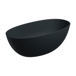 Omnires SHELL freistehende Badewanne, oval, SHELL148WWBLV,