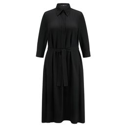Emilia Lay - Kleid mit 7/8-Arm, schwarz, Gr. 54 / XXL