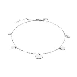 Fußkette Liebeskind Berlin "Schmuck Geschenk Edelstahl Körperschmuck The Organic Treasure", silber (silberfarben), Fußketten, Edelstahl
