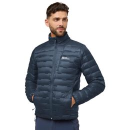Daunenjacke Jack Wolfskin "PASSAMANI DOWN JKT M RDS", Damen, Gr. XXL (58), blau (midnightsky), Oberstoff: 100% Polyamid ; Futter: 100% Polyester; Füllung: 90% weiße Entendaune; 10% Federn, Jacken