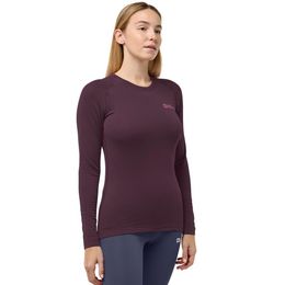 Langarmshirt Jack Wolfskin "INFINITE WARM LS W", Damen, Gr. L (42/44), amaranth, Oberstoff: 92% POLYESTER, 8% ELASTHAN, Shirts Langarmshirt