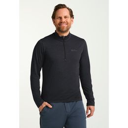 Stehkragenpullover Jack Wolfskin "SKY THERMAL HZ M", Herren, Gr. L (52), schwarz, Oberstoff: 100% POLYESTER, Pullover