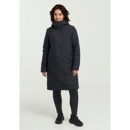 Funktionsmantel Jack Wolfskin "DEUTZER COAT W", Damen, Gr. S (36), blau (schwarz, navy), Obermaterial: 100% Polyester. F&uuml;llung: 100% Polyester. Futter: 100% Polyester, M&auml;ntel