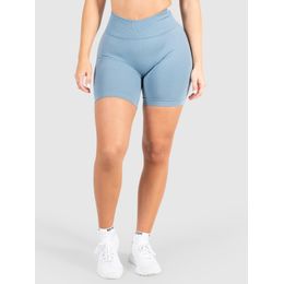 Smilodox Amaze Pro High Waist Performance Shorts Damen Gr&ouml;&szlig;e L grau