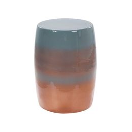 Beliani Beistelltisch FRAGUITA in Braun/Blau - (W) 28 x (H) 40 x (L) 28 cm | Gr.: onesize