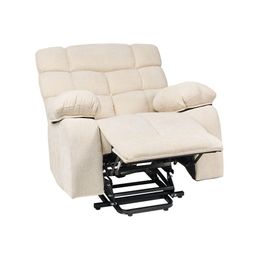 Beliani Fernsehsessel ARES in Beige - (W) 95 x (H) 105 x (L) 94 cm | Gr.: onesize